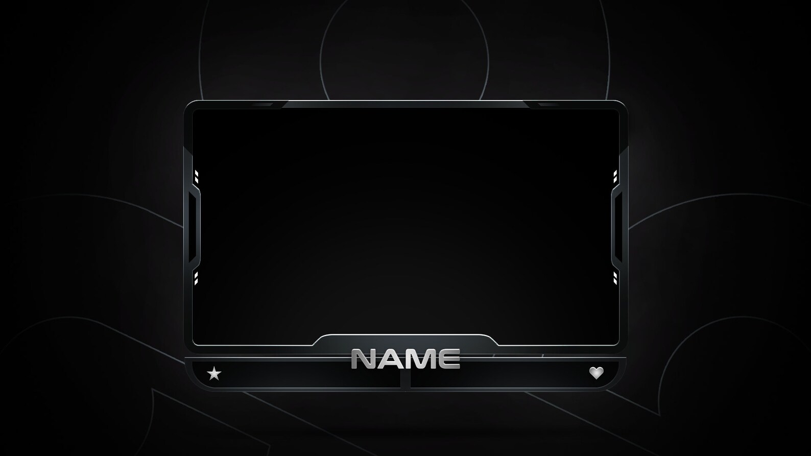 Animated Grey Webcam Overlay Template// Facecam Overlay Template// Grey ...