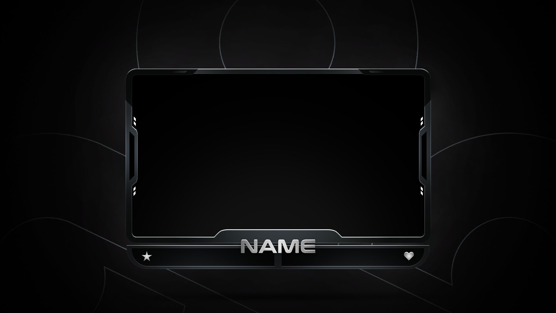 Animated Grey Webcam Overlay Template// Facecam Overlay Template// Grey ...