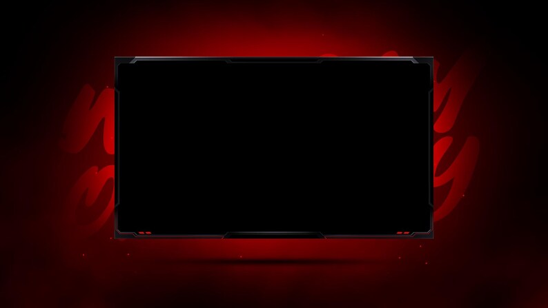 Animated Red Webcam Overlay: Streamer Facecam Template - Etsy