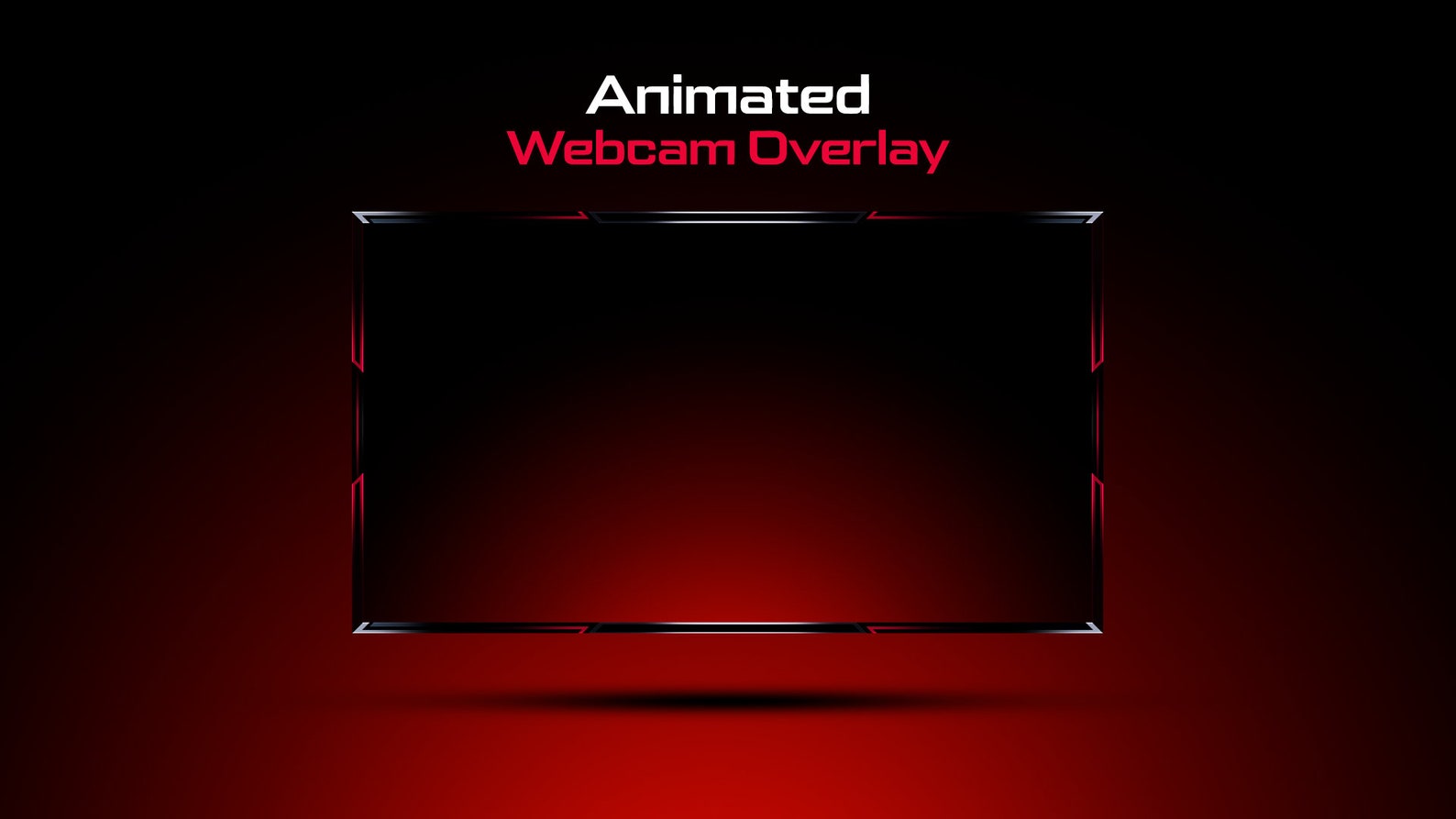 Red Animated Webcam Overlay: Minimalist Stream Overlay Template - Etsy