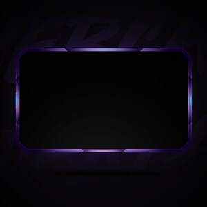 Animated Purple Facecam Overlay Template Clean Twitch Facecam Overlay ...