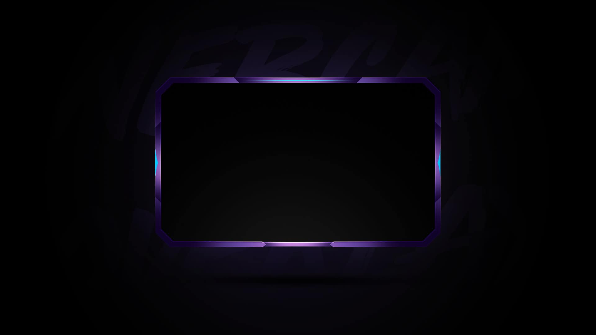 Animated Purple Facecam Overlay Template Clean Twitch Facecam Overlay ...
