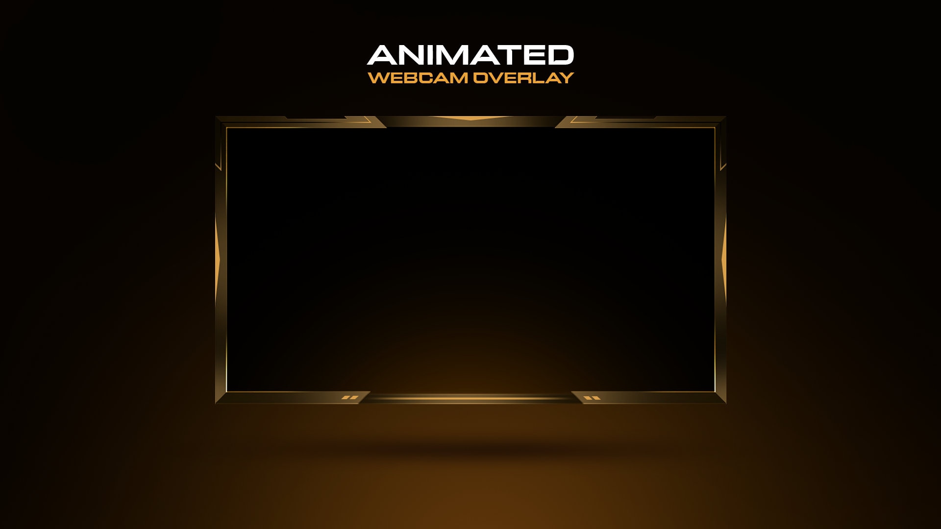 Minimal Yellow Webcam Overlay // Animated Webcam Overlay Template - Etsy