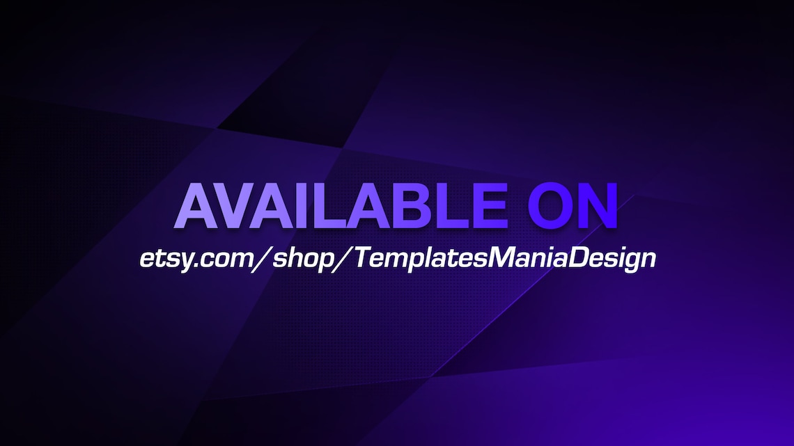 Purple Stream Overlay Pack // Minimal Full Stream Overlay Pack Template ...