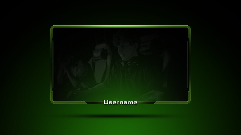 Clean Animated Webcam Overlay // Rounded Green Webcam Overlay Template ...
