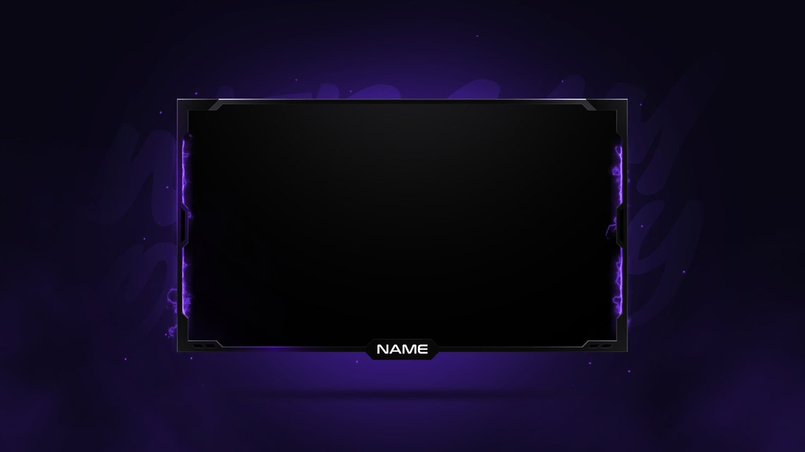 Animated Electric Webcam Overlay / Twitch Electric Webcam Frame ...