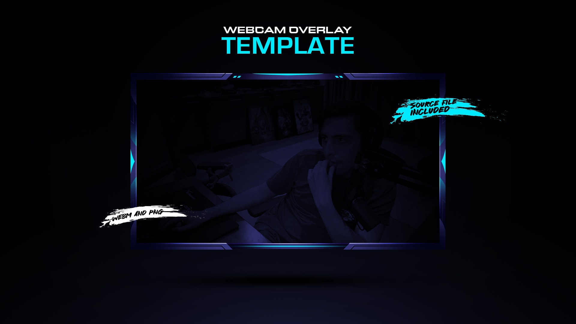Buy Purple Animated Webcam Overlay // Professional Animated Webcam ...