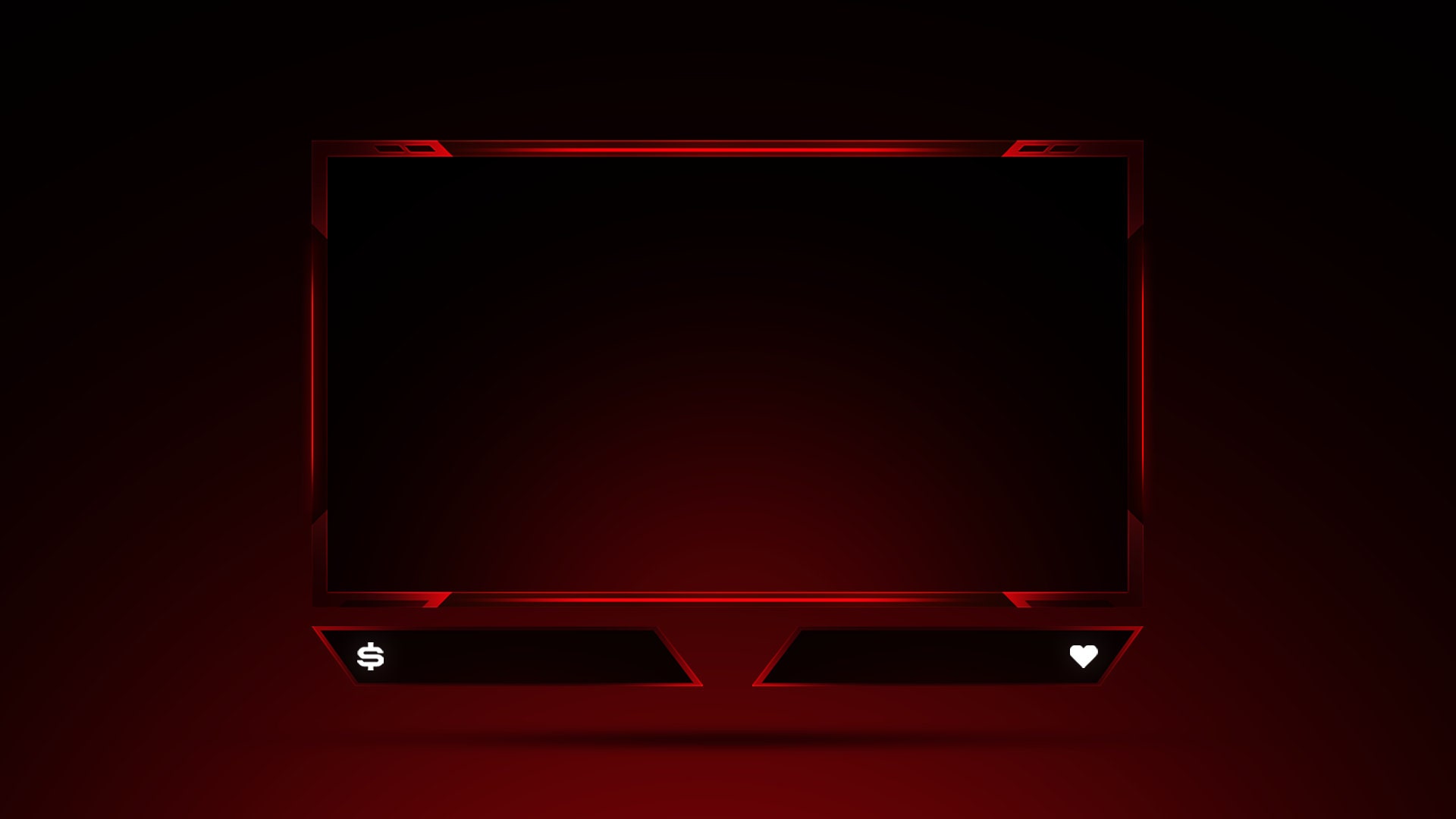 Animate Red Webcam Overlay // Minimal Red Webcam Overlay Template for ...