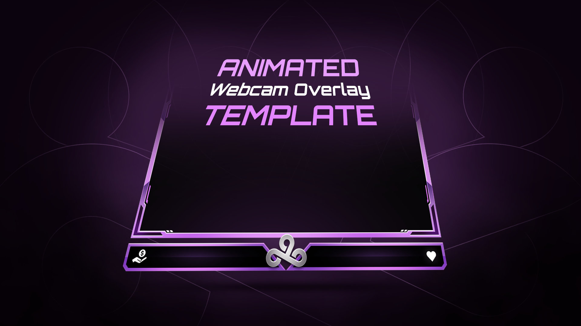 Animated Webcam Overlay Template/ Twitch Pink Webcam Frame - Etsy Australia