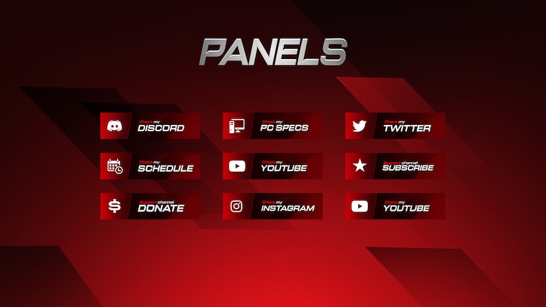 Minimal Full Stream Overlay Pack, Complete Stream Overlays Pack ...