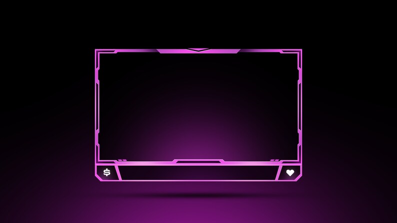 Animated Pink Webcam Overlay: Clean Stream Facecam Template - Etsy