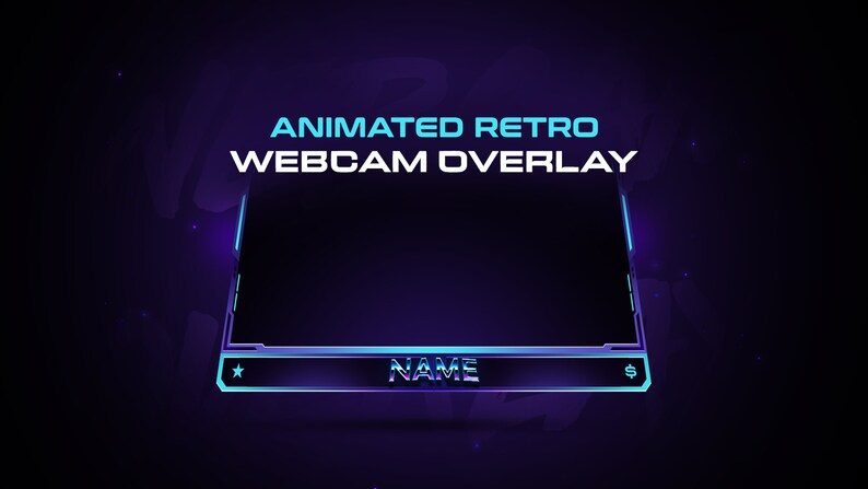 Animated Webcam Overlay // Animated Retro Style Webcam Overlay Template ...