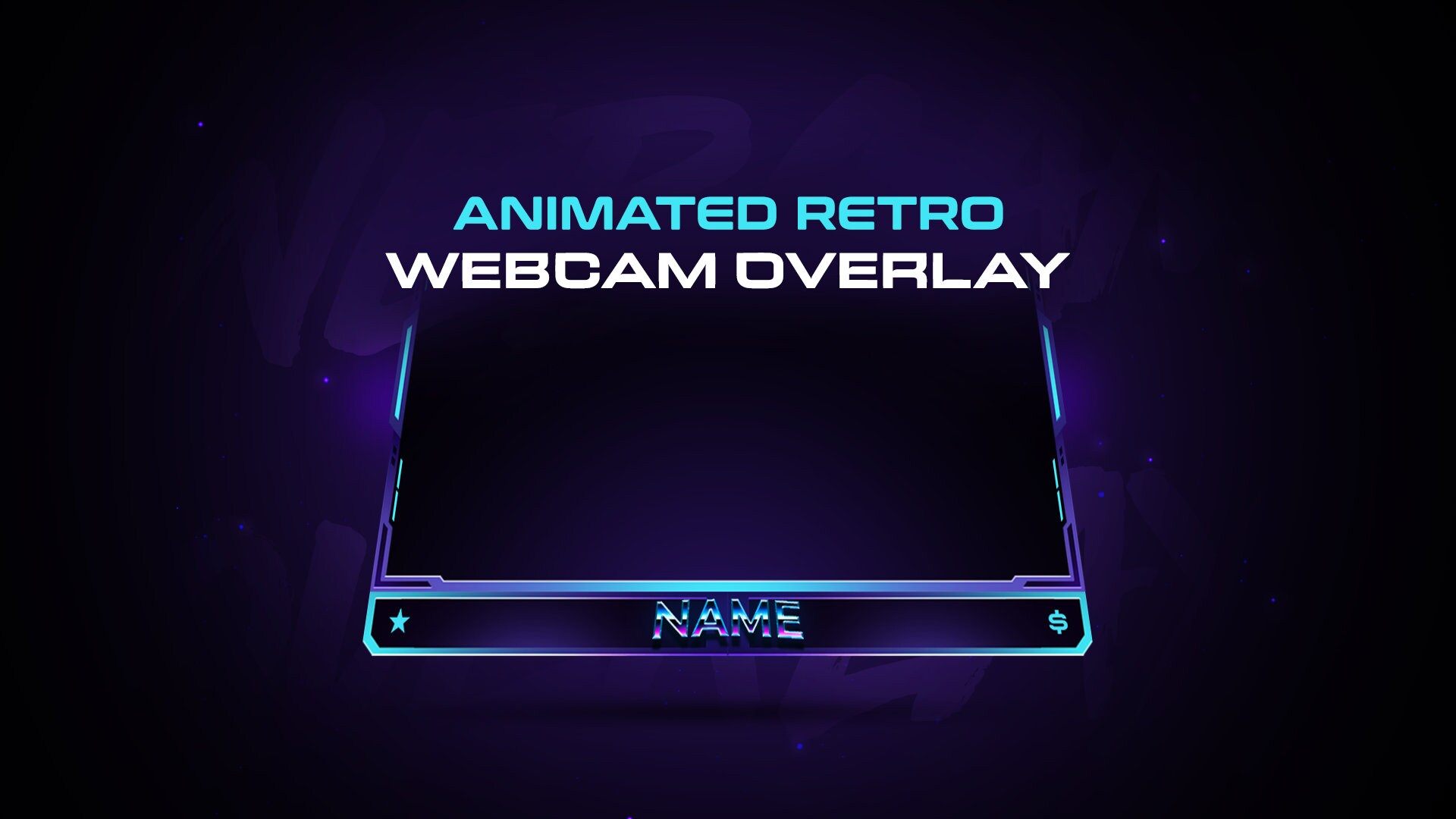 Animated Webcam Overlay // Animated Retro Style Webcam Overlay Template ...