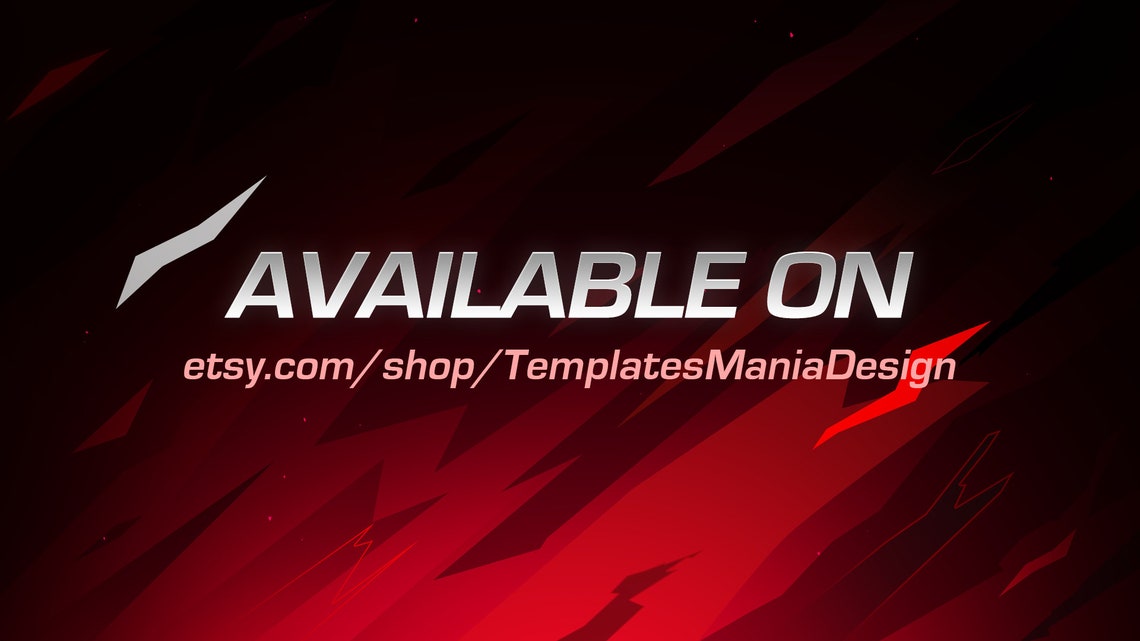 Minimal Red Stream Overlay Pack for Twitch, Kick & Youtube Streamers ...