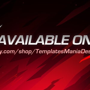 Minimal Red Stream Overlay Pack for Twitch, Kick & Youtube Streamers ...