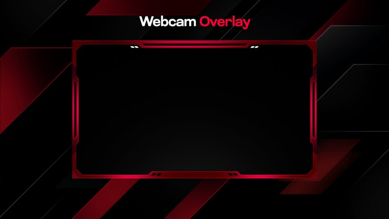 Red Minimalist Stream Overlay Pack: Twitch, Kick, Youtube - Etsy