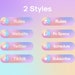 Gradient Twitch Panels Pack: Clean Stream Overlay Templates - Etsy