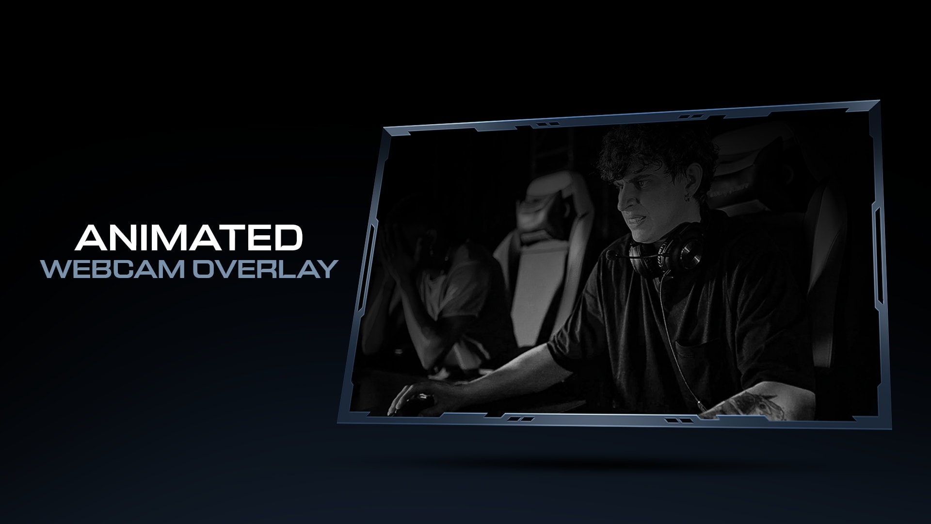 Minimal Webcam Overlay // Animated Grey Webcam Overlay for Streamers ...