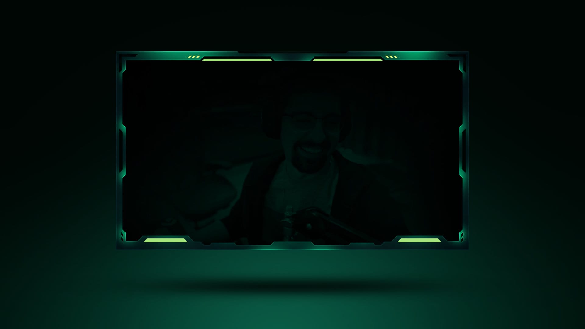 Animated Green Webcam Overlay Template // Minimal Webcam Overlay ...