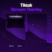 Tiktok Purple Stream Overlay Pack, Clean Stream Overlay Package, Tiktok ...