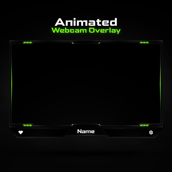 Animated Rounded Webcam Overlay Template/twitch Stream Overlays/facecam Overlay/facecam Animated ...