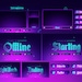 Retro Theme Twitch Stream Overlay Pack// Minimal Stream - Etsy