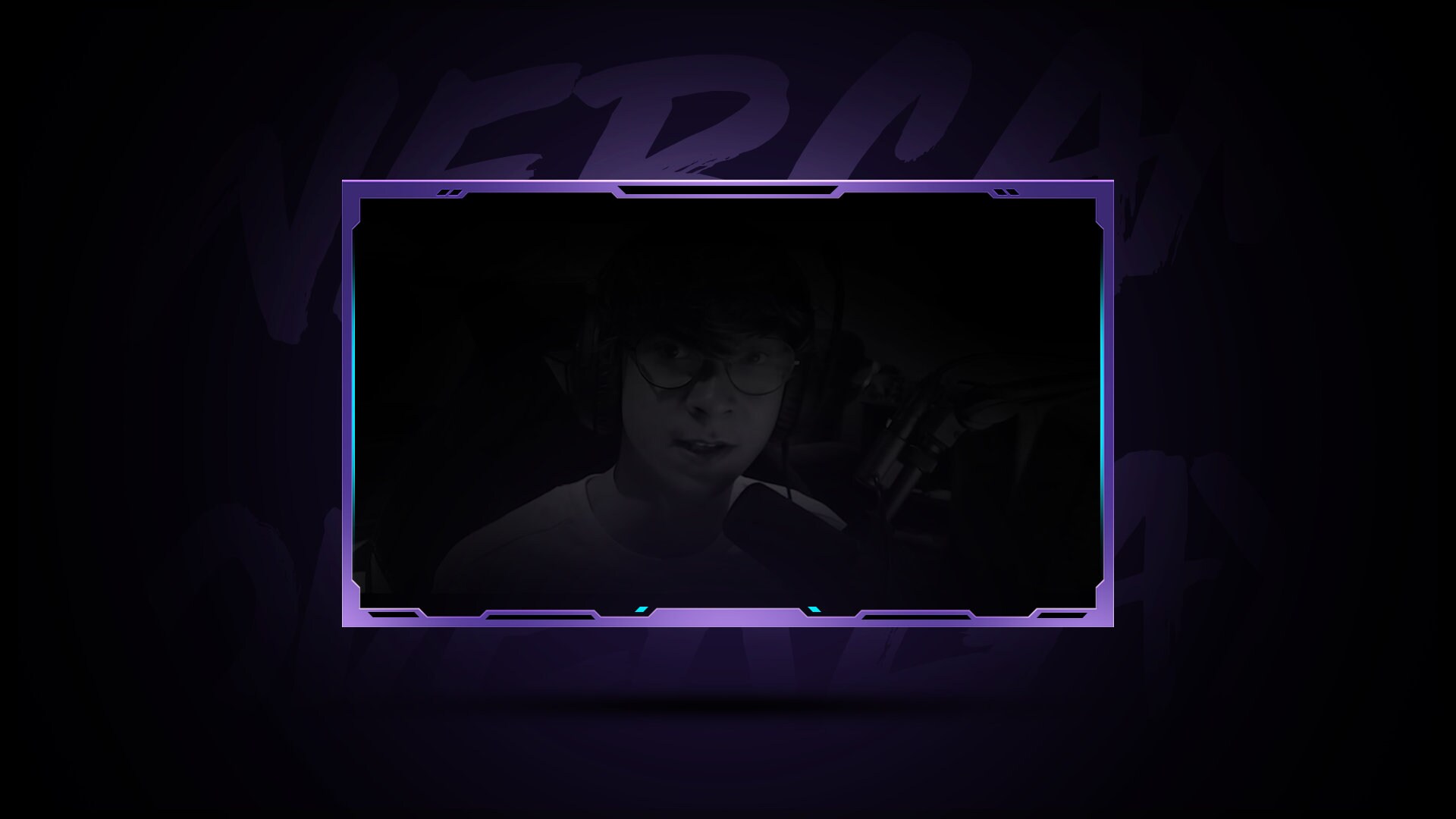 Purple Animated Webcam Overlay: Twitch Facecam Template - Etsy