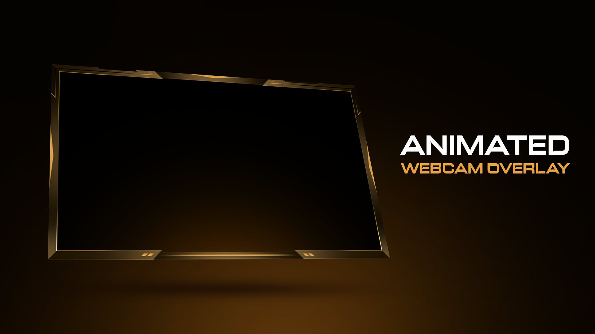 Minimal Yellow Webcam Overlay // Animated Webcam Overlay Template - Etsy