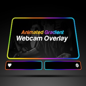 Animated Gradient Webcam Overlay: Twitch Stream Overlay (webm & Png) - Etsy