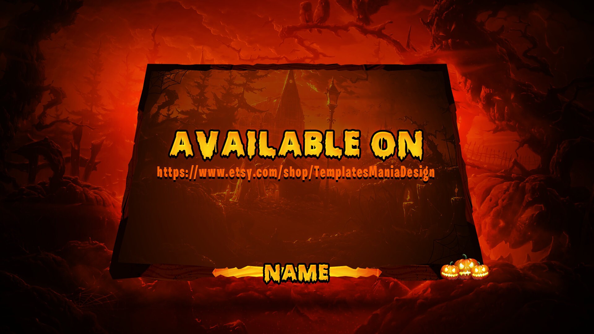 Halloween Webcam Overlay // Animated Halloween Webcam Overlay ...