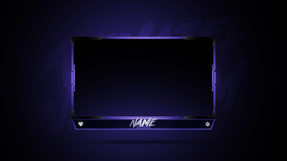 Clean Twitch Overlay Animated Webcam Overlay/twitch Stream Overlays ...