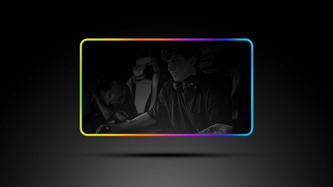 Animated Gradient Webcam Overlay // Twitch Webcam Overlay // Gradient ...