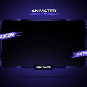 Animated Rounded Webcam Overlay Template/twitch Stream Overlays/facecam Overlay/facecam Animated ...