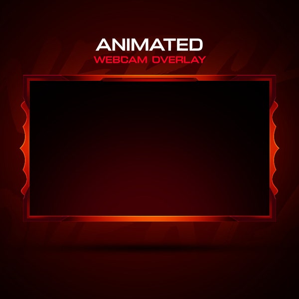 Webcam Overlay Animated Red - Etsy