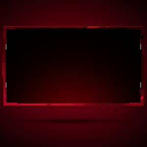 Animated Red Webcam Overlay: Clean Stream Overlay Template - Etsy