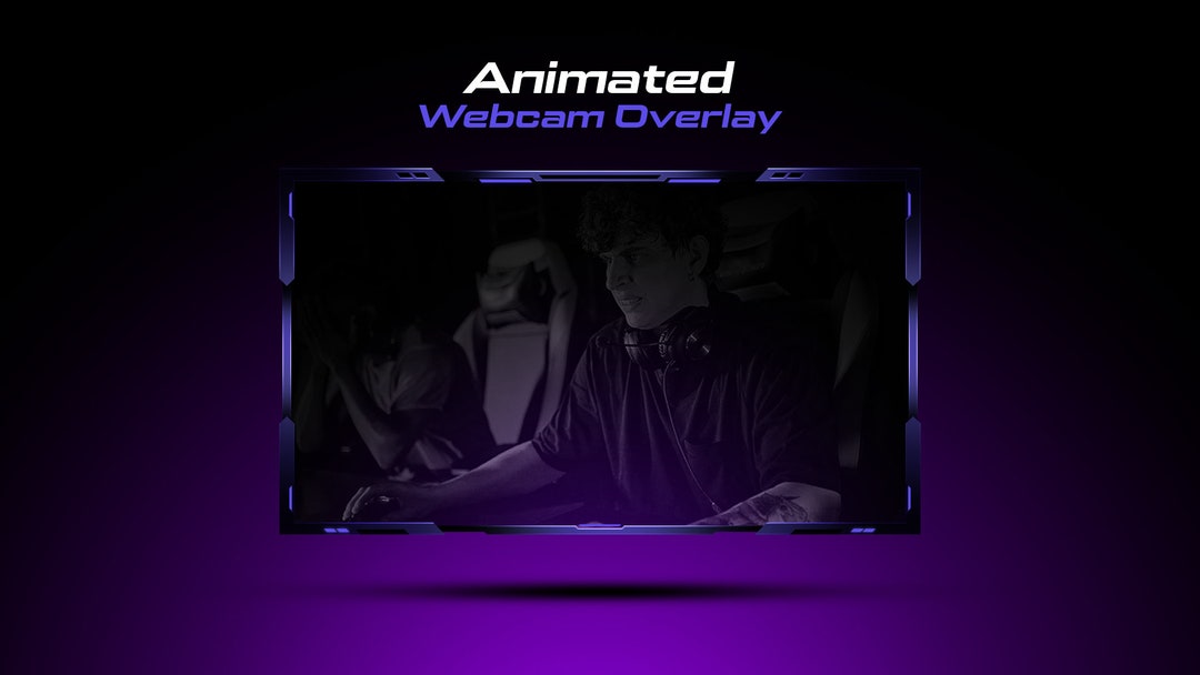 Animated Purple Webcam Overlay: Twitch Stream Facecam - Etsy