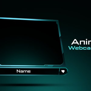 Minimal Blue Webcam Overlay // Animated Light Blue Webcam Overlay ...