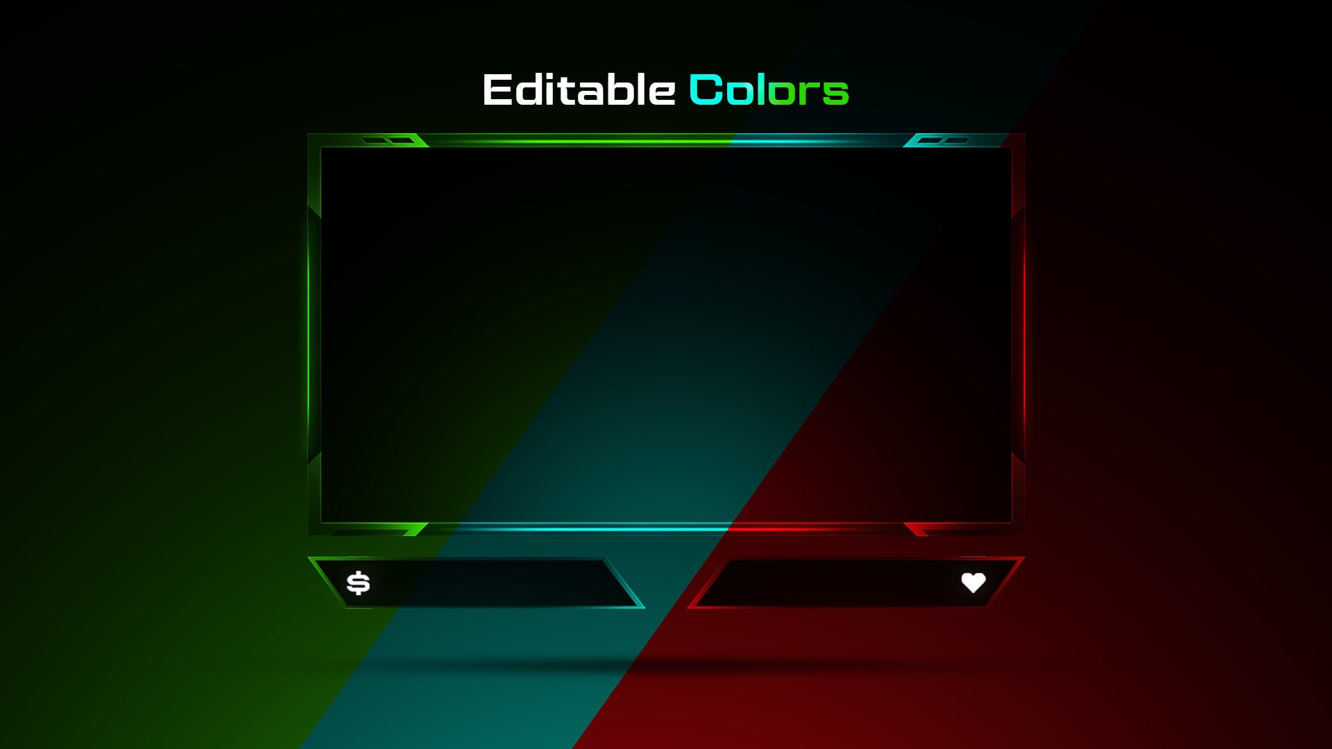 Animate Red Webcam Overlay // Minimal Red Webcam Overlay Template for ...