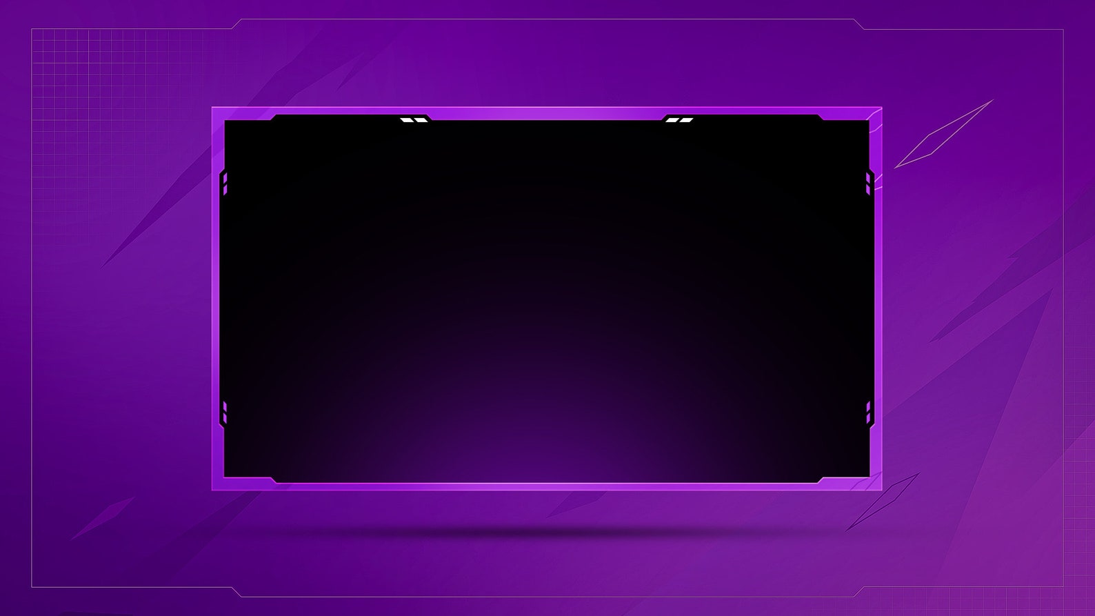 Animated Purple Webcam Overlay Template // Webcam Overlay for Streamers ...