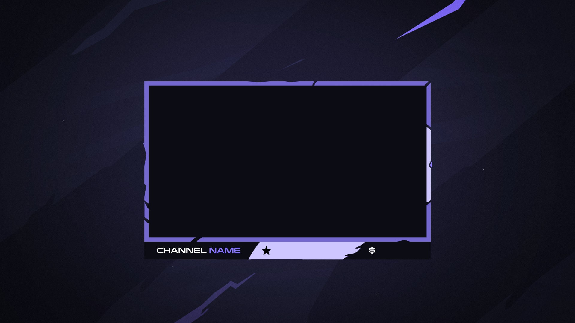 Purple Stream Overlay Package: Clean Twitch Template (PSD+PNG) - Etsy