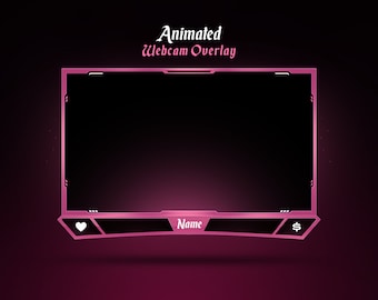 Blossom Webcam Overlay Animated Sakura Twitch Overlay - Etsy