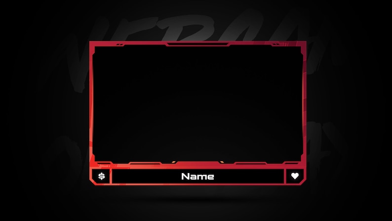 Clean and Minimal Stream Overlay Pack Orange Stream Overlay - Etsy