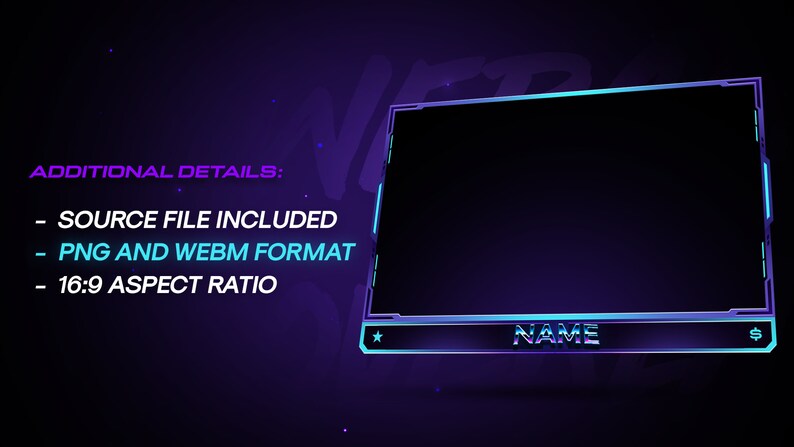 Animated Webcam Overlay // Animated Retro Style Webcam Overlay Template ...