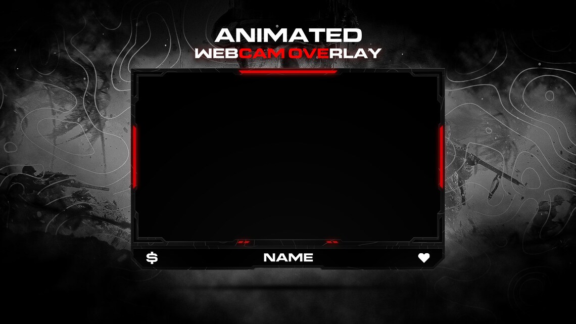 COD Modern Warfare Webcam Overlay // Animated Webcam Overlay Template ...