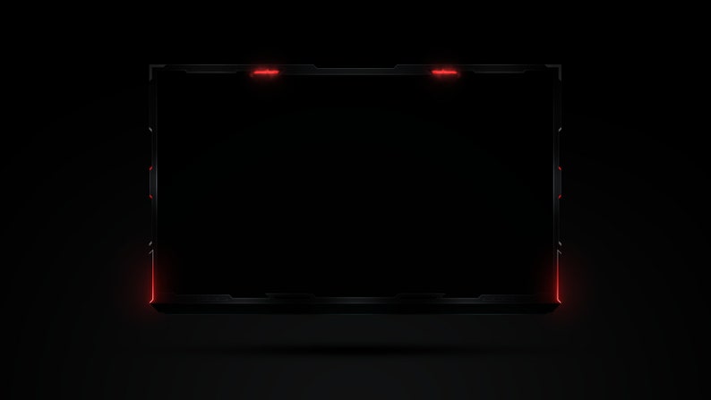 Modern Animated Webcam Overlay // Animated Black and Red Webcam Overlay ...