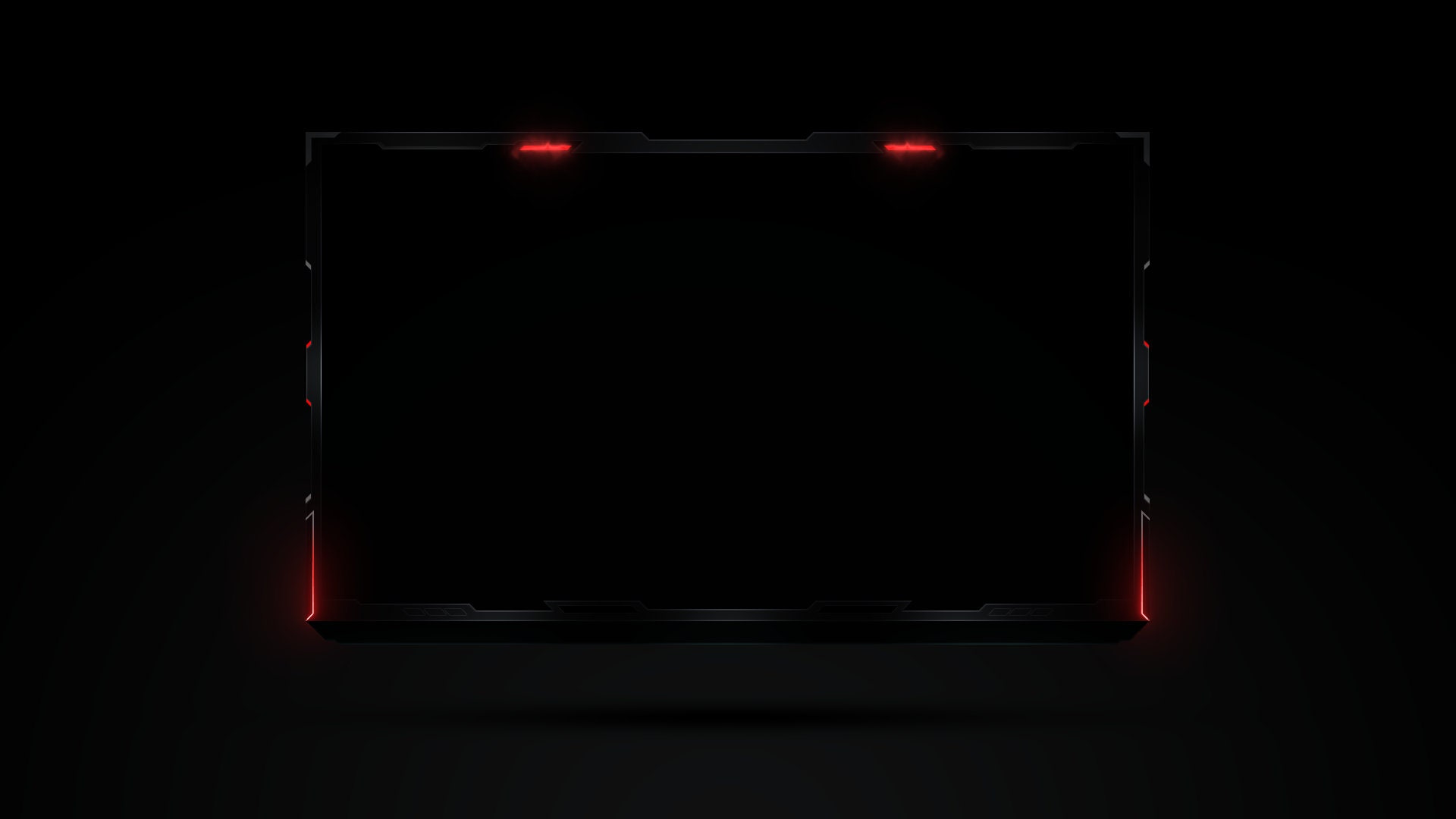 Modern Animated Webcam Overlay // Animated Black and Red Webcam Overlay ...
