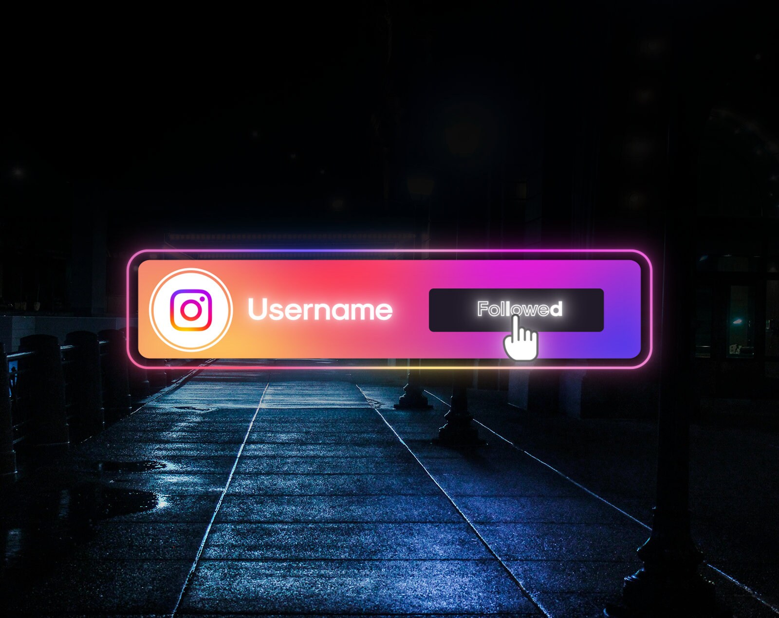 Animated Instagram Popup Animation for Youtube, Twitch, Kick Streamers ...