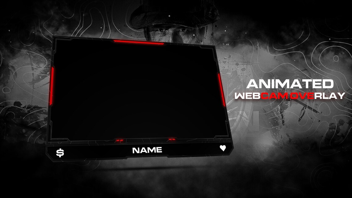 COD Modern Warfare Webcam Overlay // Animated Webcam Overlay Template ...