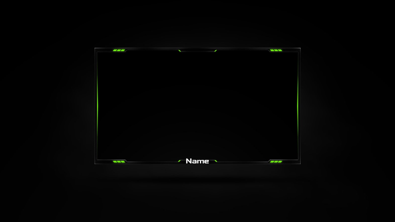 Minimal Animated Webcam Overlay // Green Animated Webcam Overlay ...