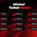 Minimal Red Stream Overlay Pack for Twitch, Kick & Youtube Streamers ...